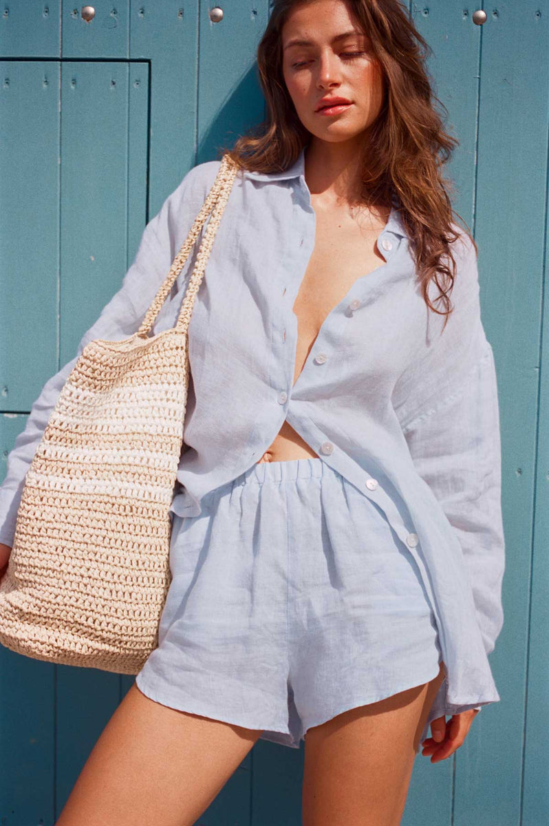 Vitamin A Tallows Linen Short Celeste EcoLinen